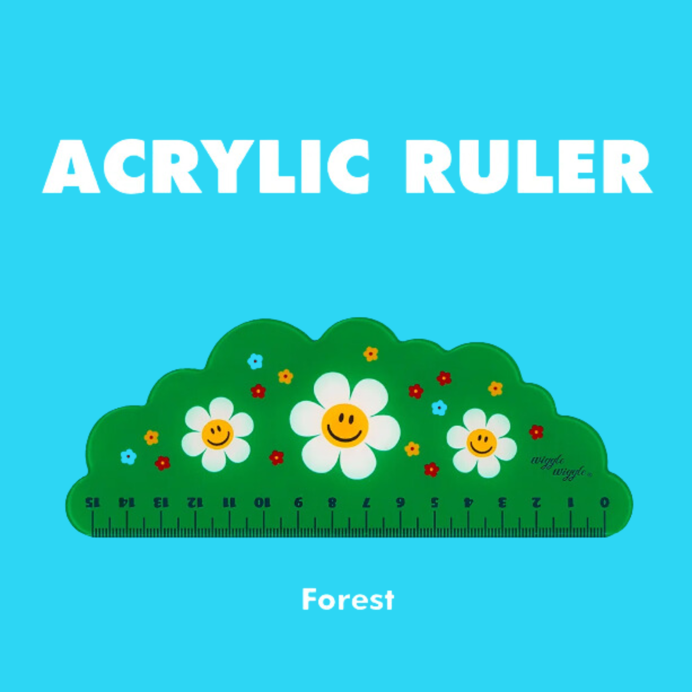Acrylic Ruler - Forest – Wiggle Wiggle Indonesia