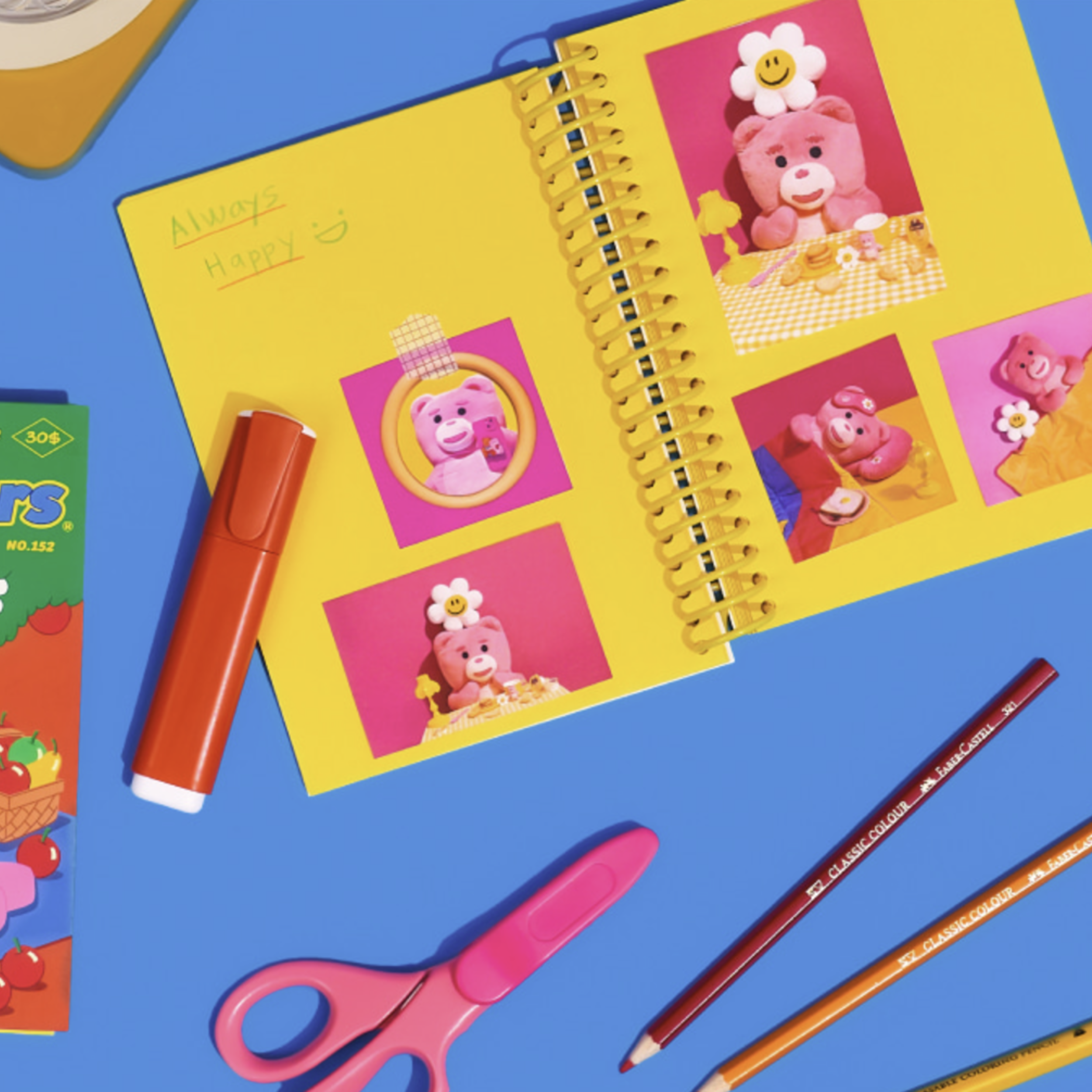 Bellygom X wiggle wiggle - Spring Note Twin Bears – Wiggle Wiggle Indonesia