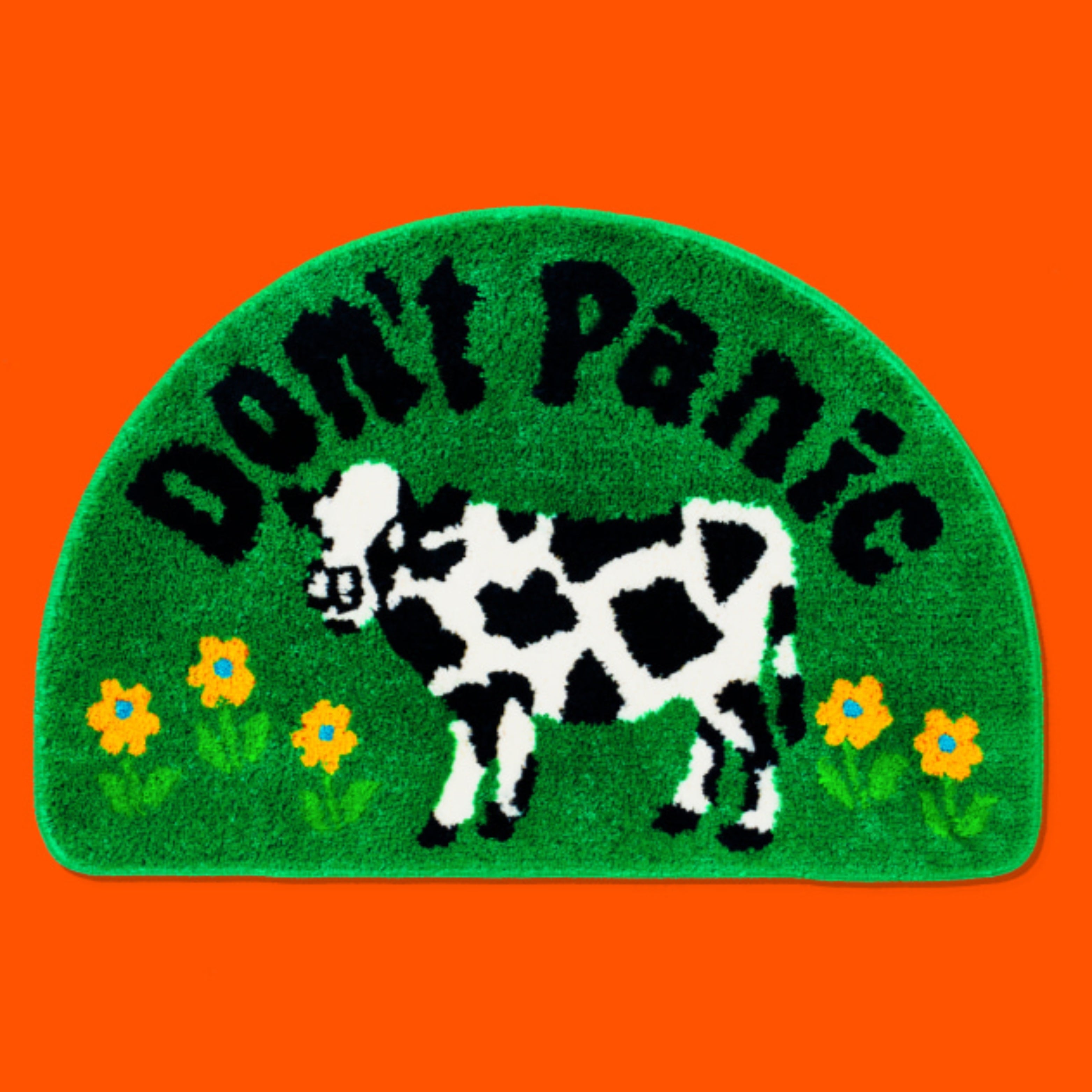 Floor Mat - Don't Panic Green – Wiggle Wiggle Indonesia