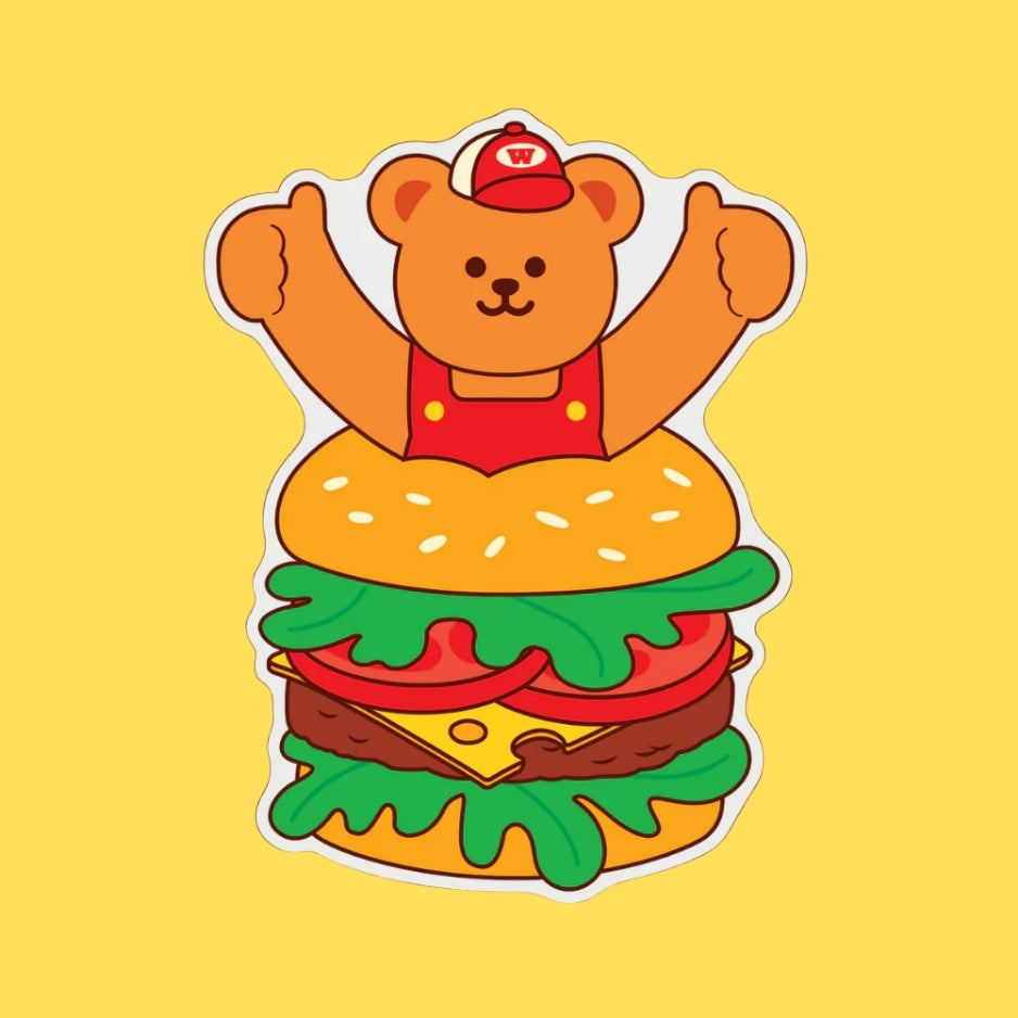 Point Sticker - Burger Time – Wiggle Wiggle Indonesia